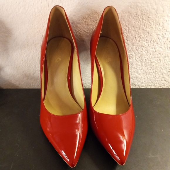 Michael Kors | Shoes | Preowned Michael Kors Red Patent Leather Sz 7 ...